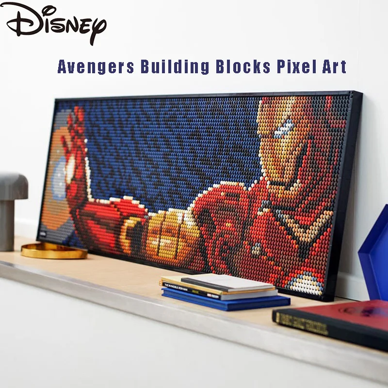 Iron-Man-Building-Blocks-Pixel-Art-Decorate-The-Avengers-Can-Be-Used-As ...