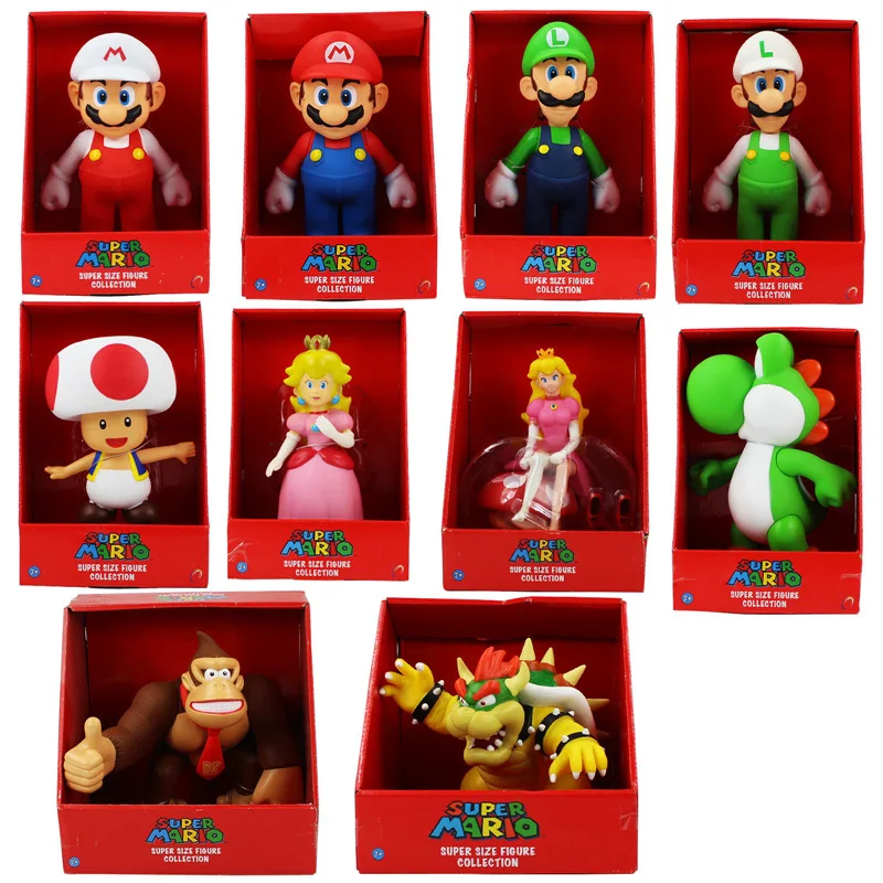 Super-Mario-Bros-Spielzeug-Mario-Luigi-Yoshi-Pfirsich-Bowser-Esel-Kong ...