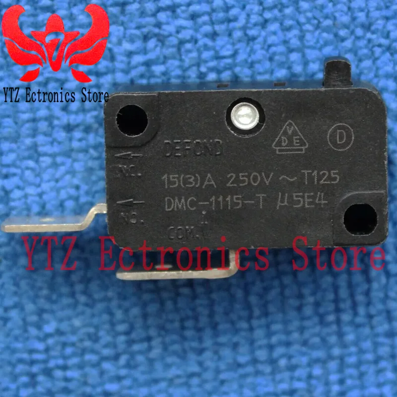 1piece DMC-1115-T u 5E4 Micro Limit Switch 2 Pins NO. Com. Pin No Press ...