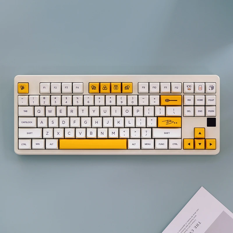 153-Keys-set-Honey-Milk-Keycaps-PBT-Dye-Subbed-Key-Caps-MDA-Profile ...