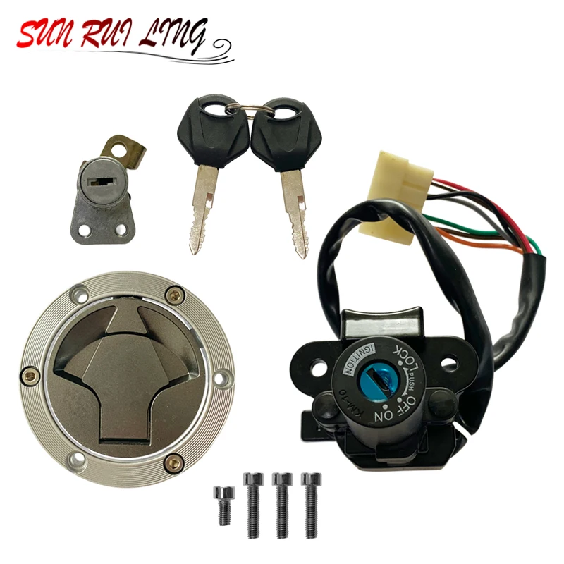 Ignition-key-lock-switch-set-motorcycle-key-kit-For-Kawasaki-EX250 ...