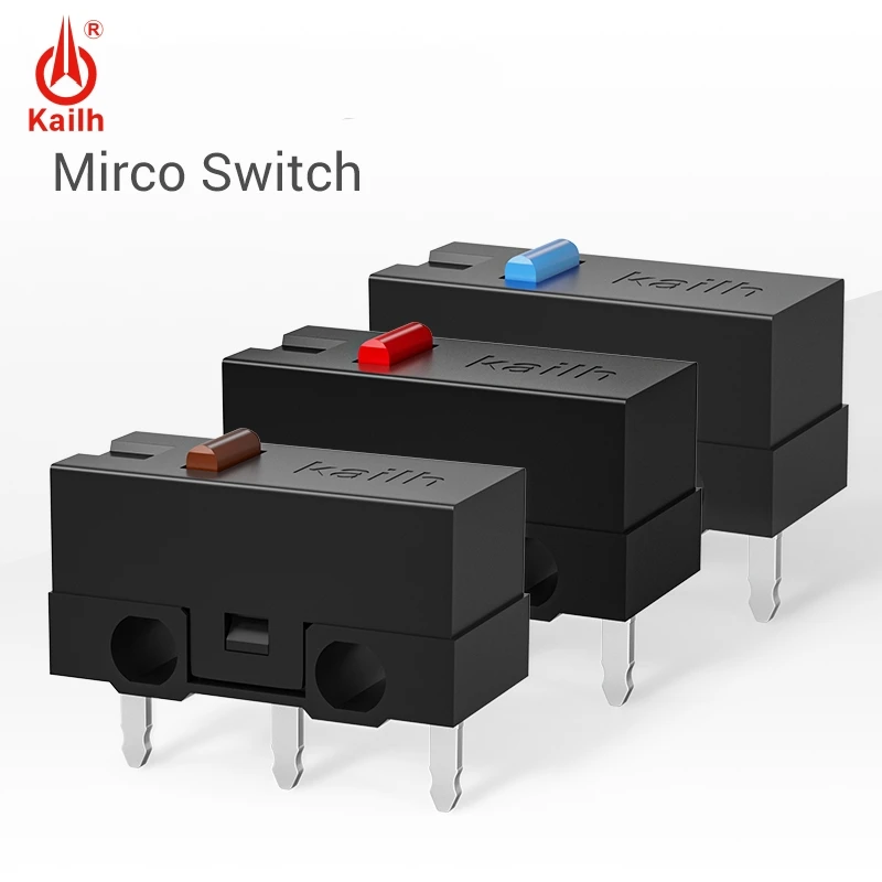 Kailh-Mini-Micro-Switch-3-pinos-azul-marrom-vermelho-3-cores-para ...