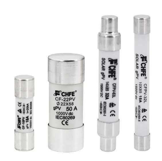퓨즈 CHFE CF 10PV 1000VDC 15A, 10*38, CF 22PV 1000VDC 40A, 22*58, CFPV ...
