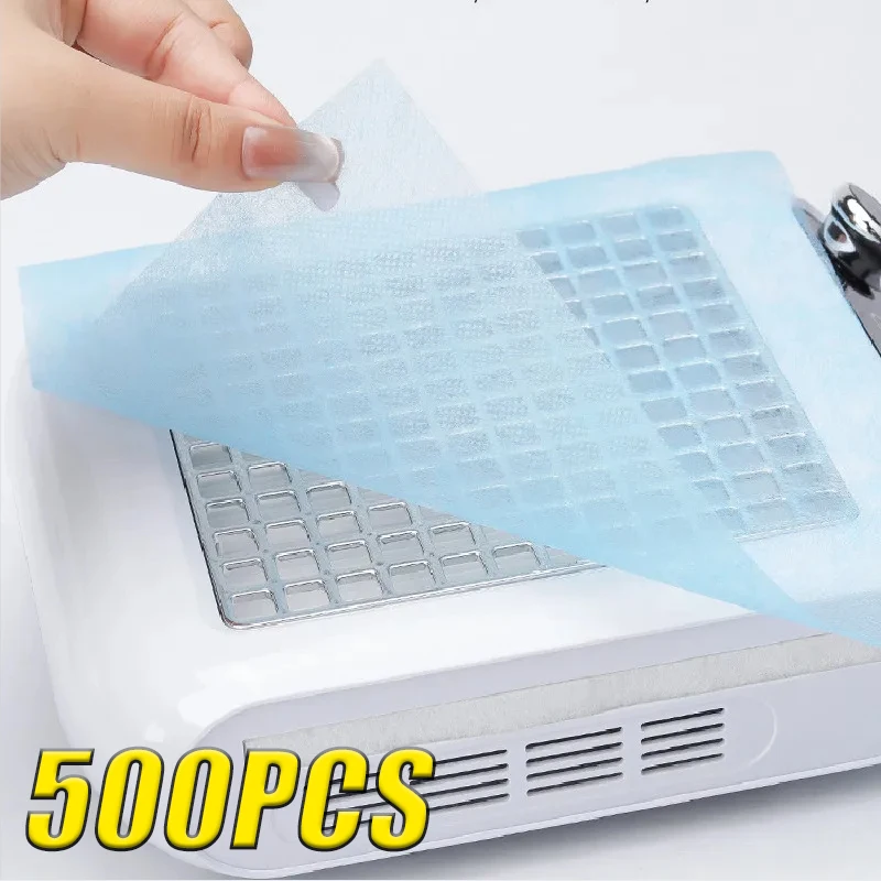 100pcs-Nail-Vacuum-Clean-Collector-Filter-Paper-Dustproof-Replace-Nail ...
