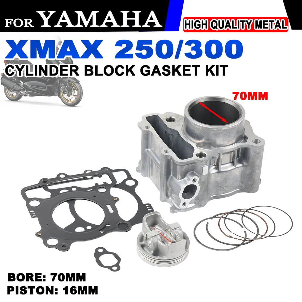 70MM-Big-Bore-Motorcycle-Cylinder-For-YAMAHA-XMAX-X-MAX-300-250-XMAX300 ...