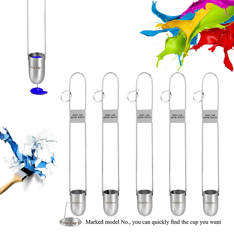 Multi-specification Zahn cup Viscosity Cup Stainless Steel Precise Ink ...