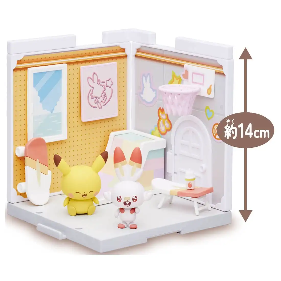 Pokemon Figure Pokepiece House Peaceful House Series Pikachu Pichu ...