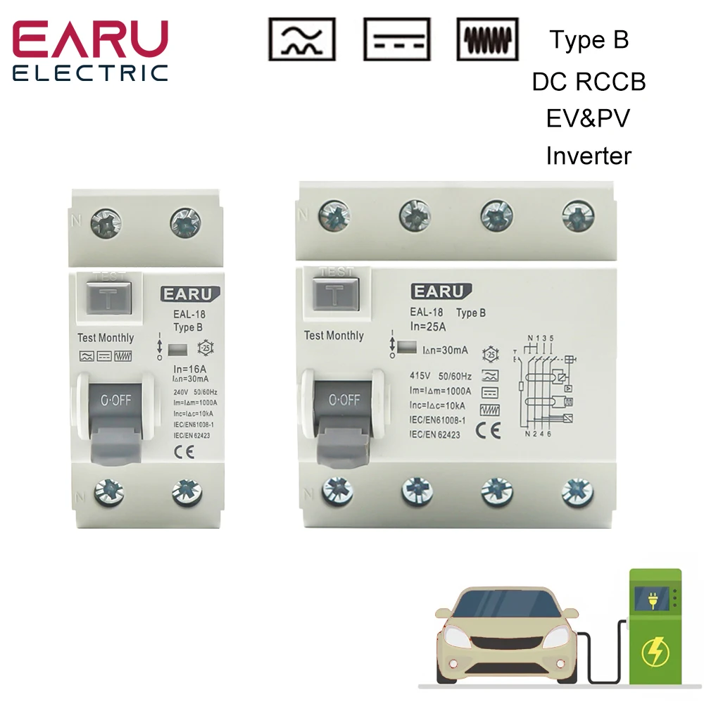 2P-4P-10-30-100-300mA-Electric-Vehicle-EV-Charging-Pile-Residual ...