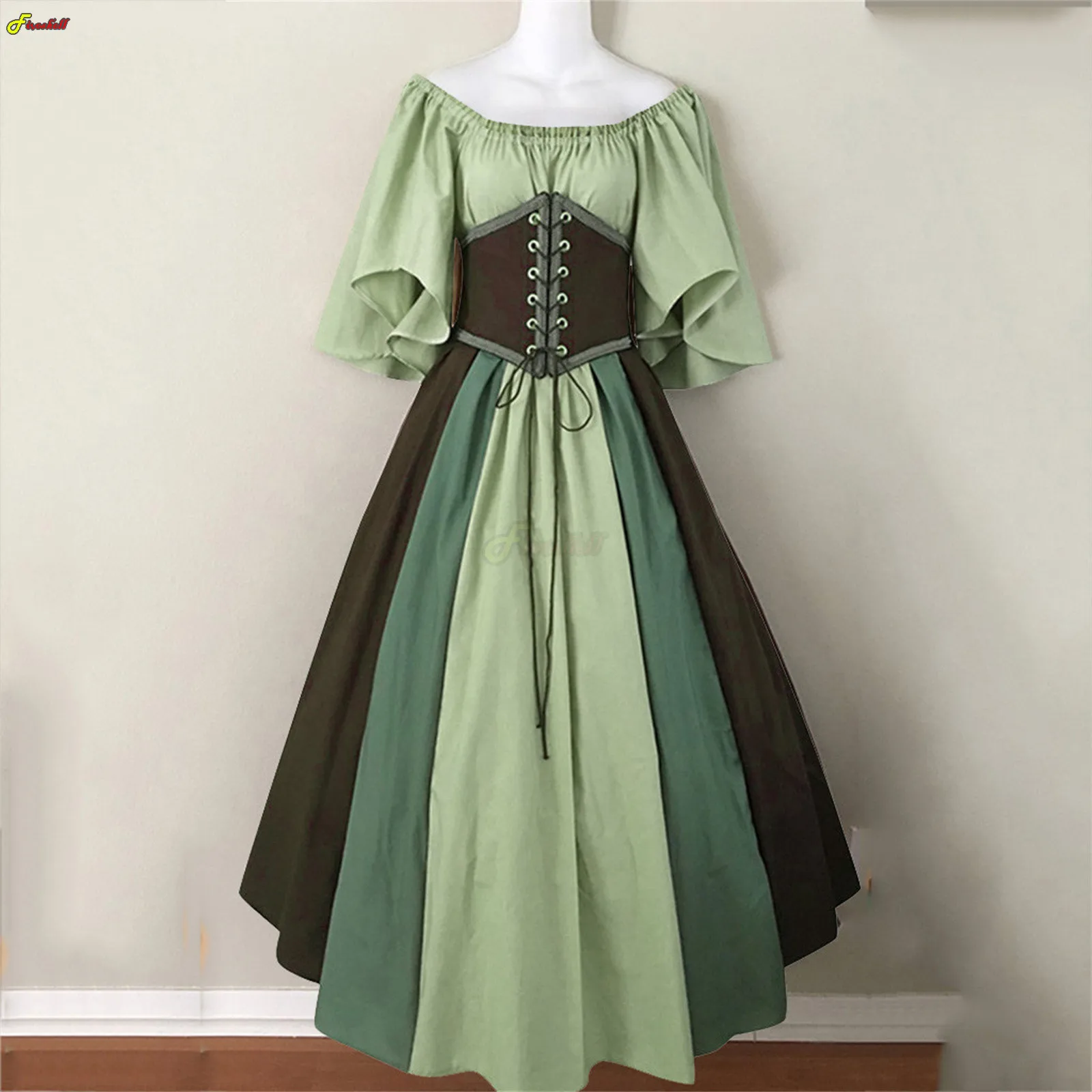 Traje Medieval de palacio para mujer, vestido de Navidad Vintage ...