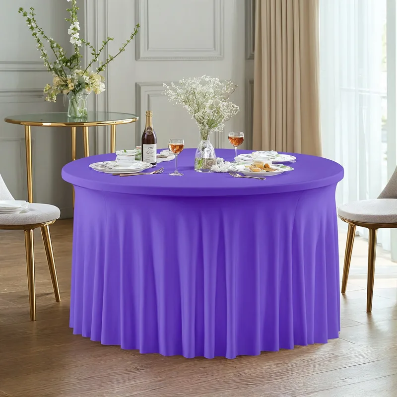 Wrinkle-Free-Table-Cover-with-Skirt-for-Wedding-Party-Dining-Banque ...