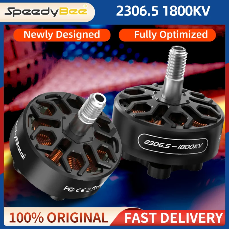 1/4PCS SpeedyBee 2306.5 1800KV Brushless Motor Support 6S Lipo For RC ...