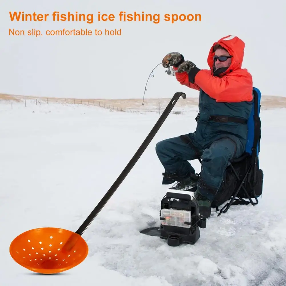 Lightweight-Ice-Fishing-Ladle-Big-Holes-Aluminum-Alloy-ABS-Wear ...