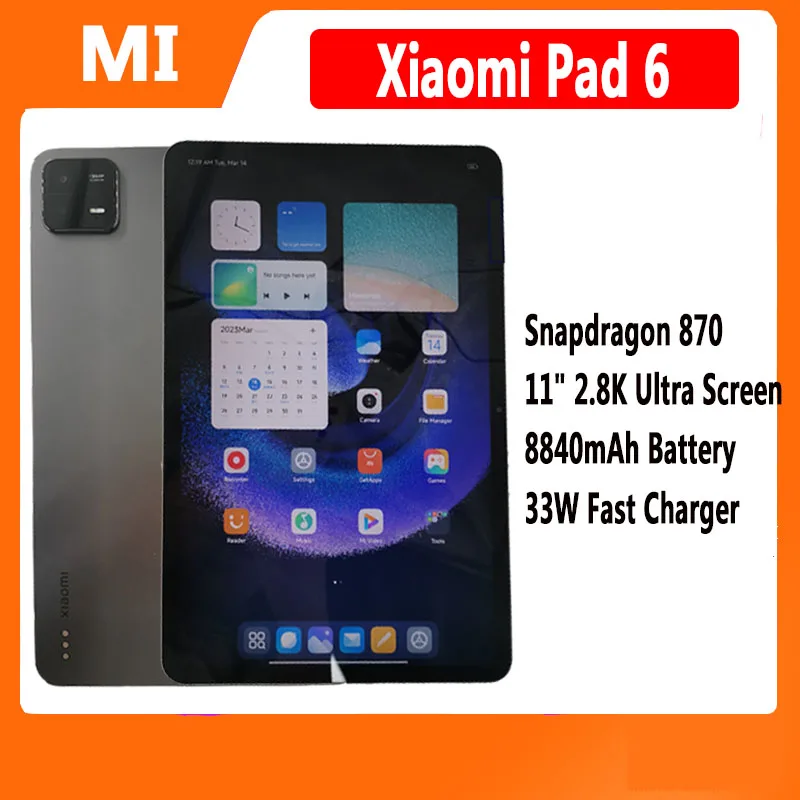 Xiaomi Mi Pad 6 Global ROM Snapdragon 870 Octa Core 144Hz 2.8K 11inch Screen 8840mAh Battery 33W ...