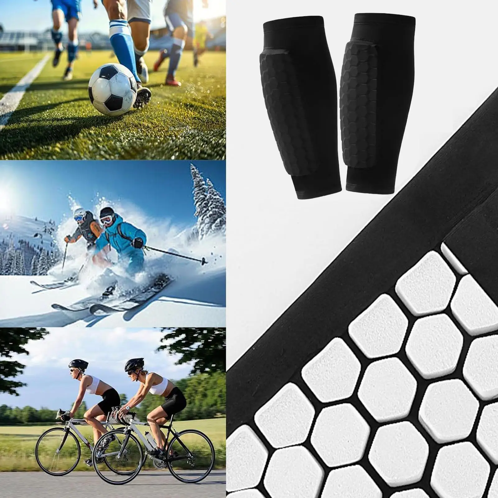 Snow Ski Shin Guards Snowboarding Leg Protection Gear Skiing Calf ...