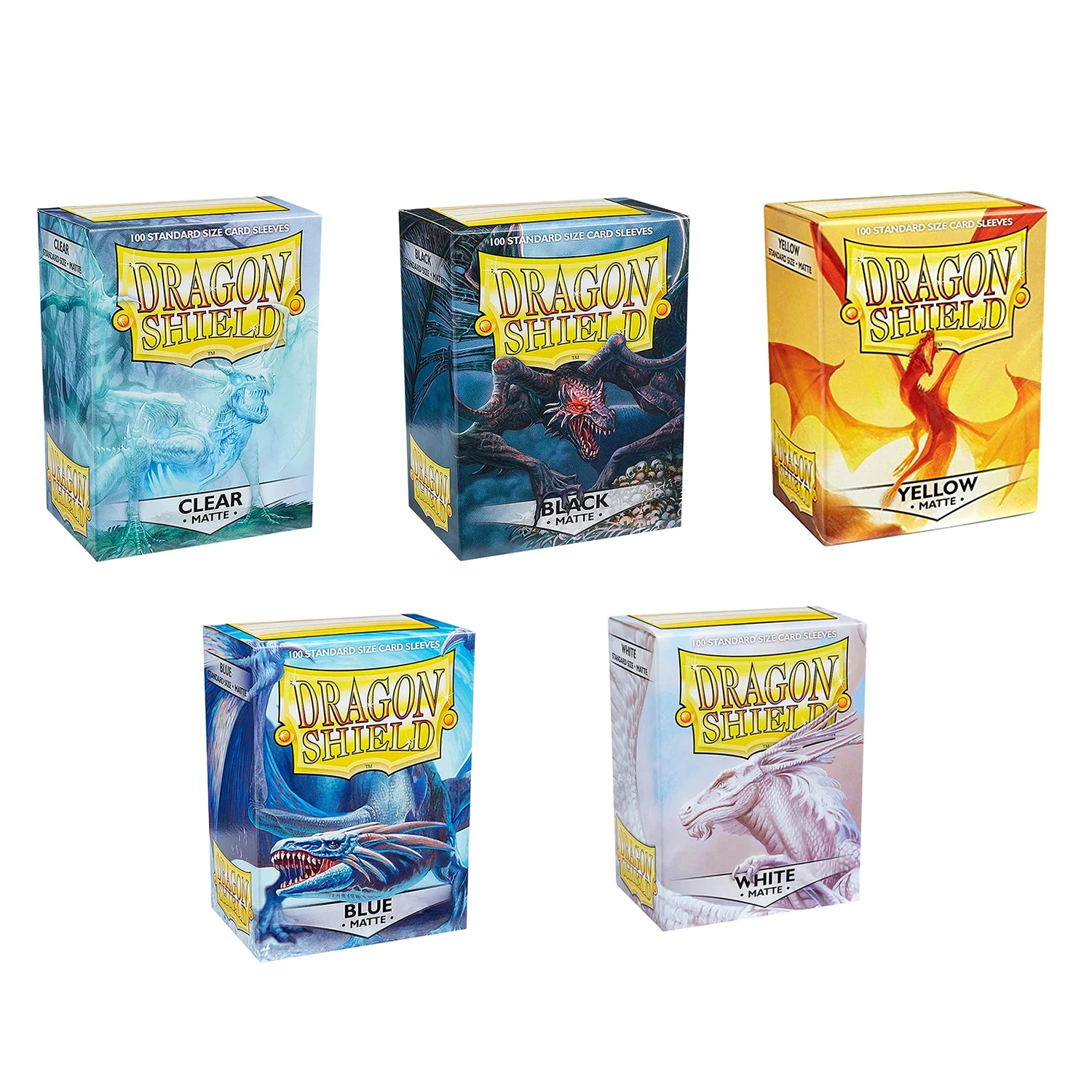 Dragon-Shield-for-Trading-Card-Board-Game-100-mangas-de-prote-o-preto ...