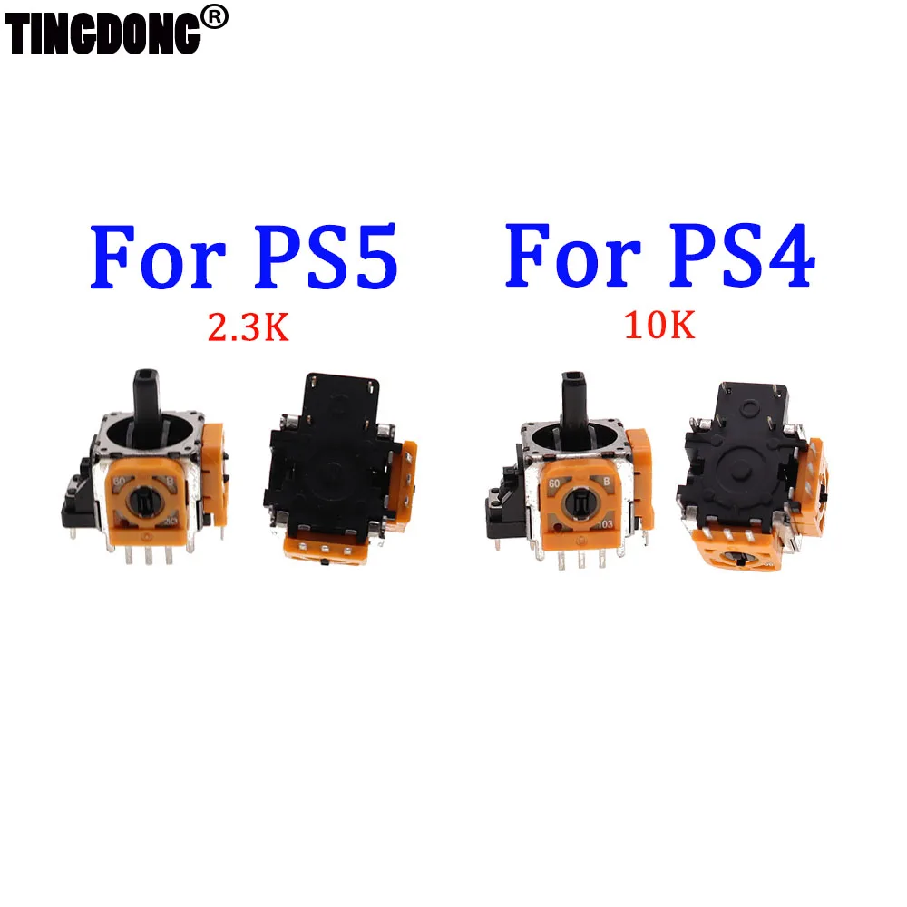 2pcs Yellow Rocker For PS4 Replacement Analog Joystick For PS5 Analogue ...