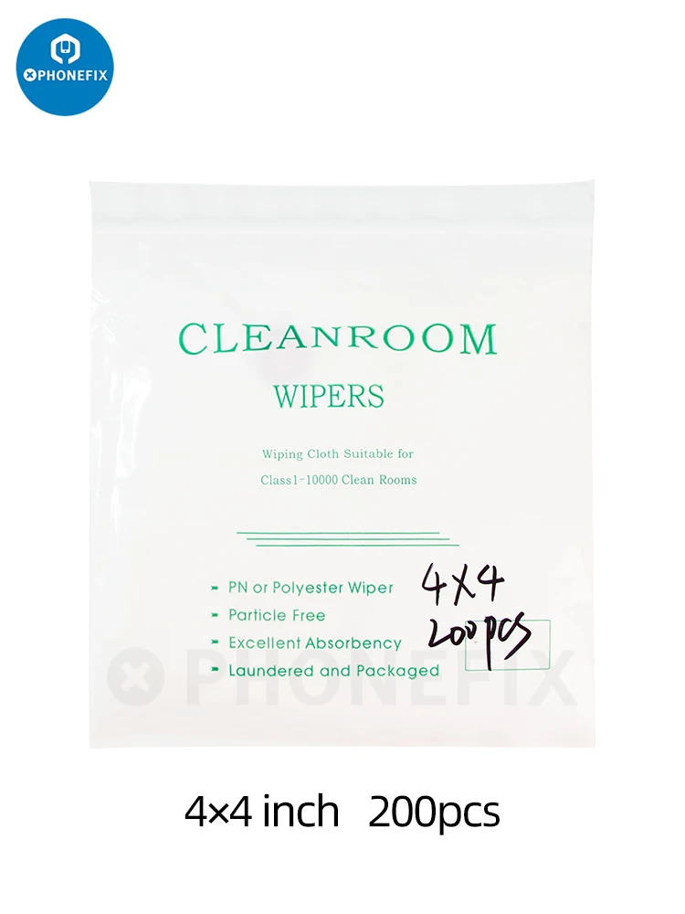 Soft 50Pcs 200Pcs/Bag Cleanroom Wiper Non Dust Cloth Dust Free Paper ...