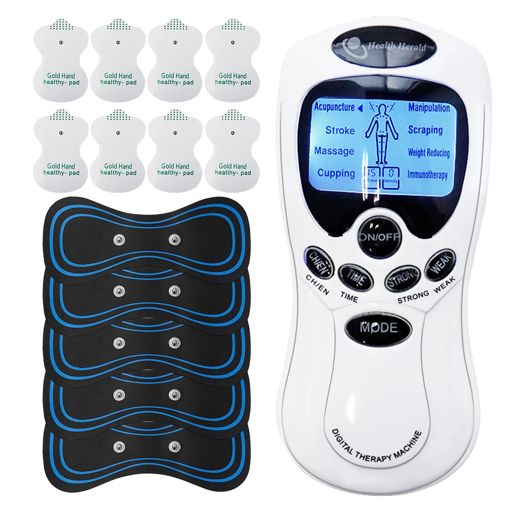 8-Modes-Electric-Tens-Acupuncture-Body-Massager-LCD-Digital-Pulse ...