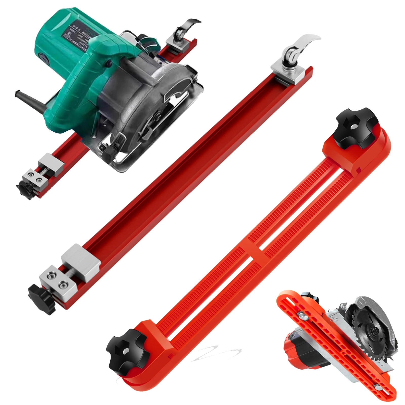 Adjustable Circular Saw Guide Rail Woodworking Cutting Machine Base ...