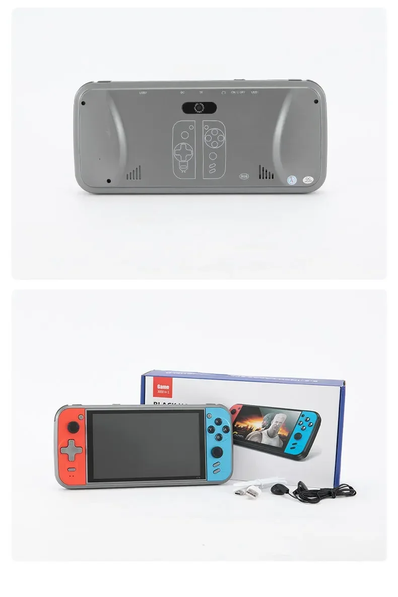 X15 X16 Retro Game Console Handheld Video Game Console 5.5Inch 6.5inch ...