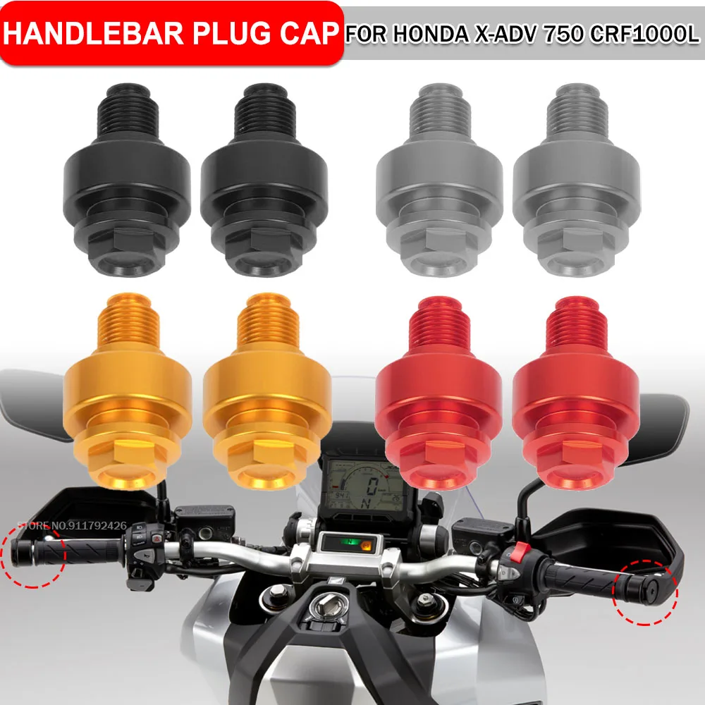 Motorcycle Handlebar Plug End Cap Handle Bar Tail Plugs Handlebars ...
