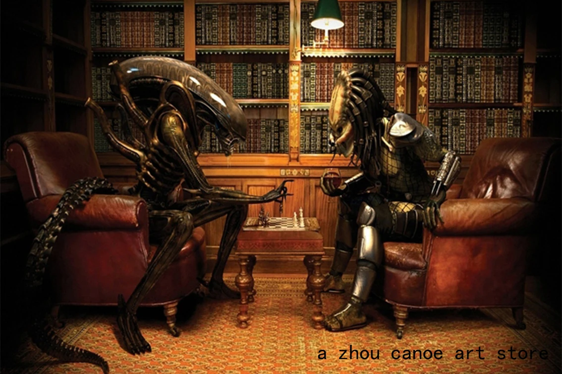 Alien Vs Predator Chess Wallpaper