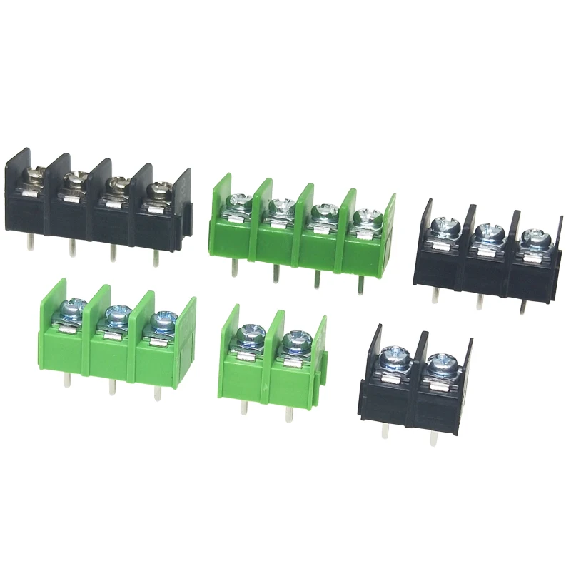 10pcs/lot KF7.62 Barrier Terminal Block 300V/20A 2P/3P/4P 7.62mm ...