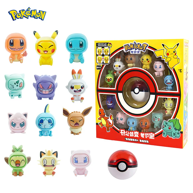 Japan-Face-changing-Pokemon-Figure-Bulbasaur-Grookey-Charmander-Sobble ...