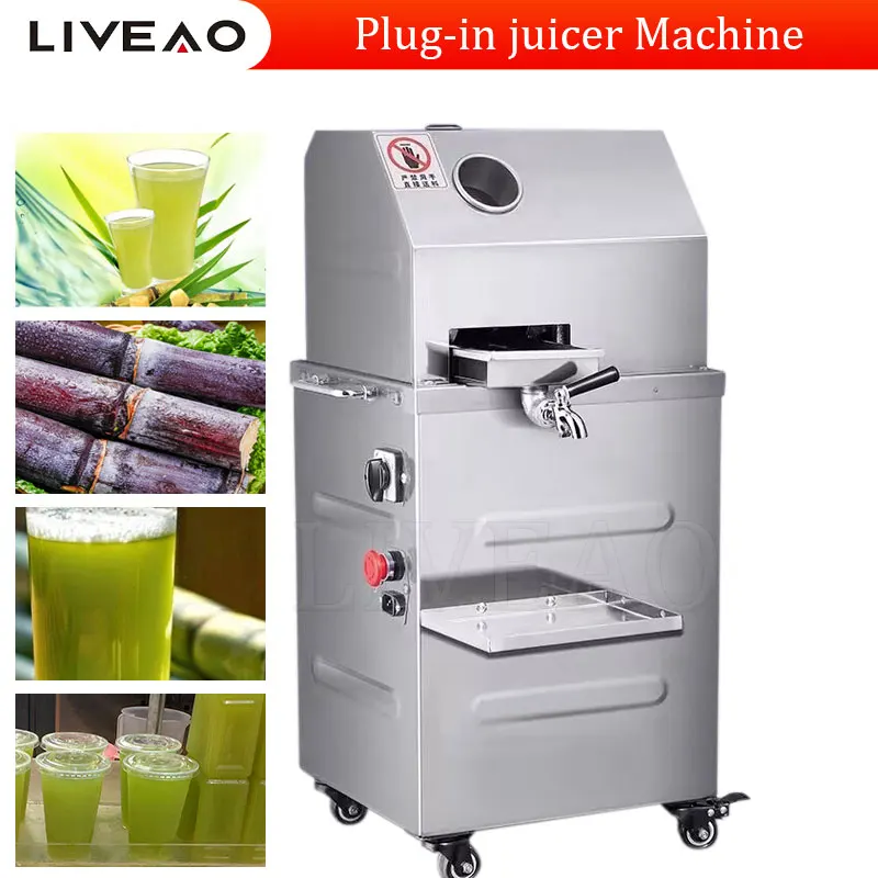 Electric-Sugar-Cane-Squeezing-Extracting-Making-Machine-Industrial ...