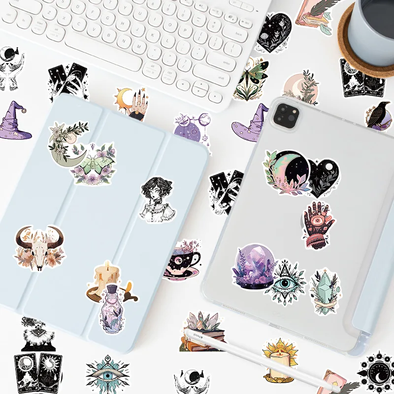 Alternative Style Stickers 50 Pieces Witchy Stickers Pack - Aesthetic ...