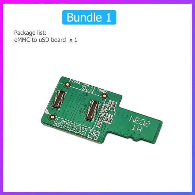RADXA ROCK Pi 5 Model B Official eMMC Burn Board High Speed Memory Card ...