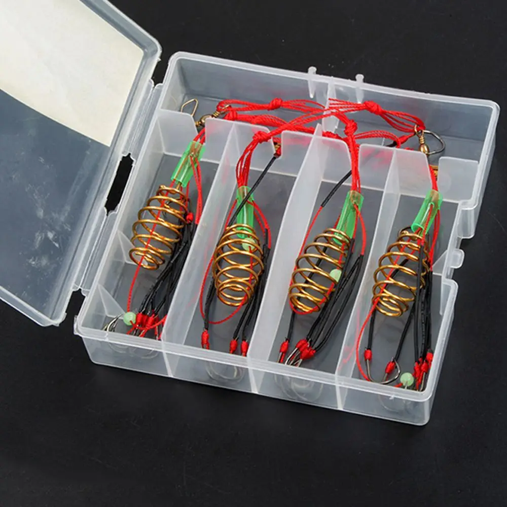 4Pcs-Lot-Explosion-Fishing-Hook-6-13-Fishing-Lure-Bait-Trap-Feeder-Cage ...