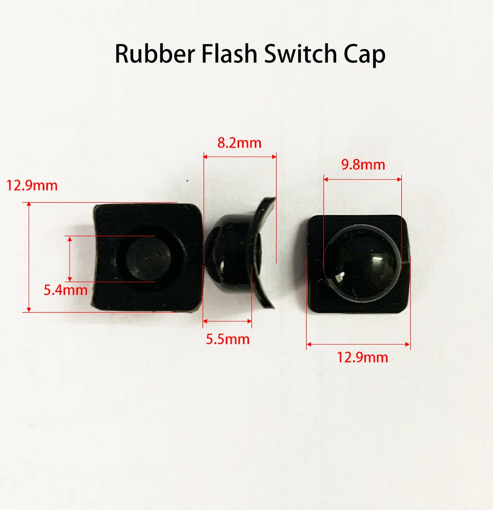 13-4mm-Strong-Light-Flashlight-Button-Rubber-Switch-Cap-Rechargeable ...