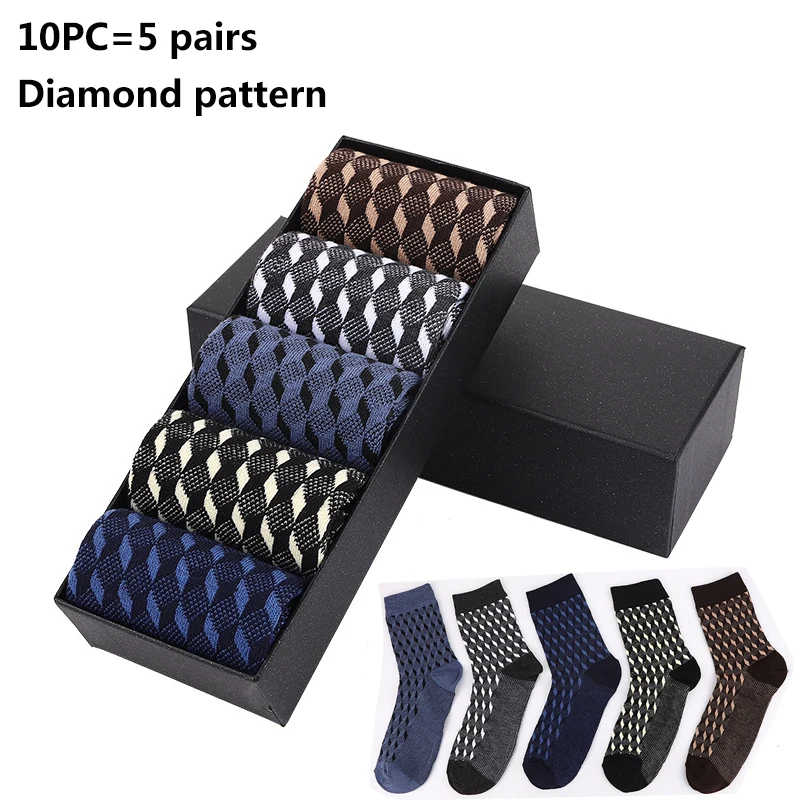 5-Pairs-High-Quality-Bamboo-Fiber-Men-Socks-Elite-Casual-Business-Socks ...