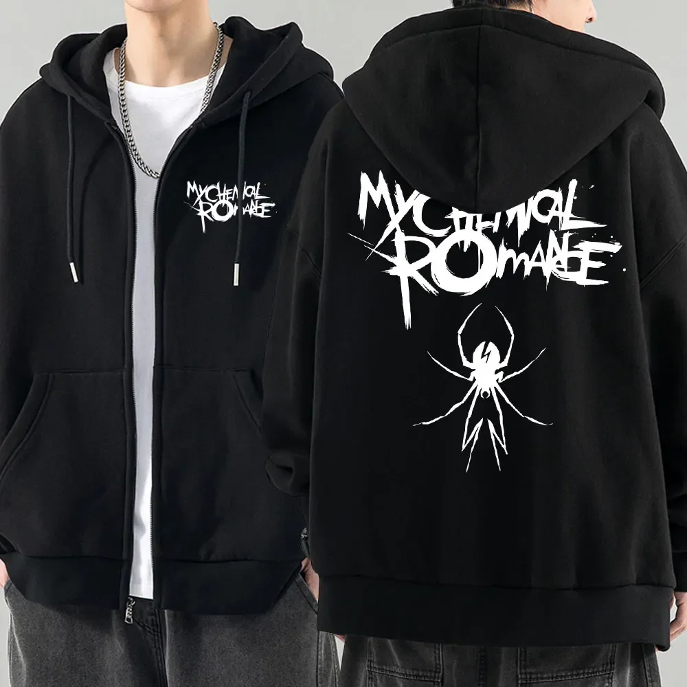 Rock-Band-My-Chemical-Romance-Mcr-Dead-Zipper-Hoodie-Black-Parade-Punk ...