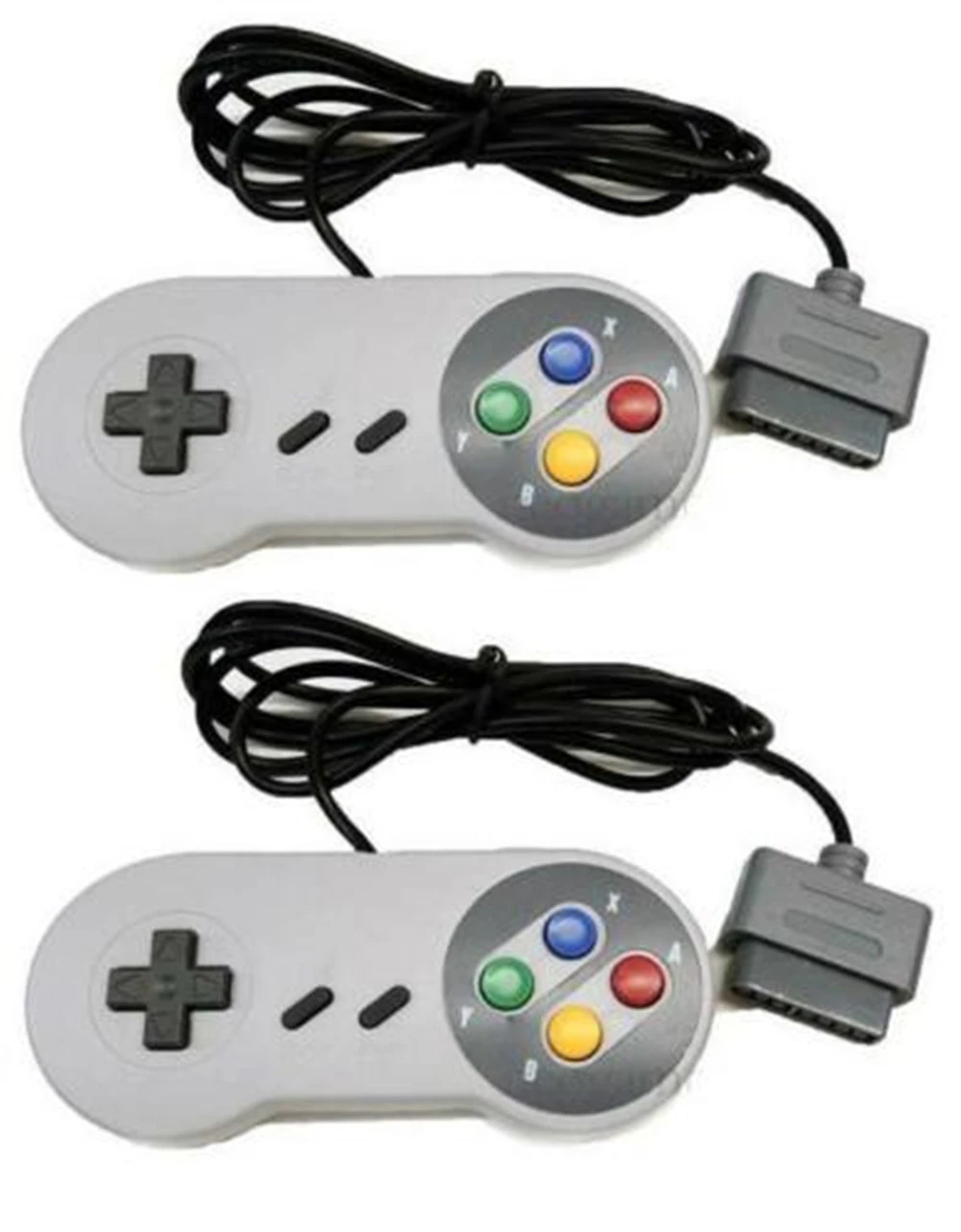 2 Pces Controlador Gamepad Para Super Nintendo Famicom Snes Controlador ...