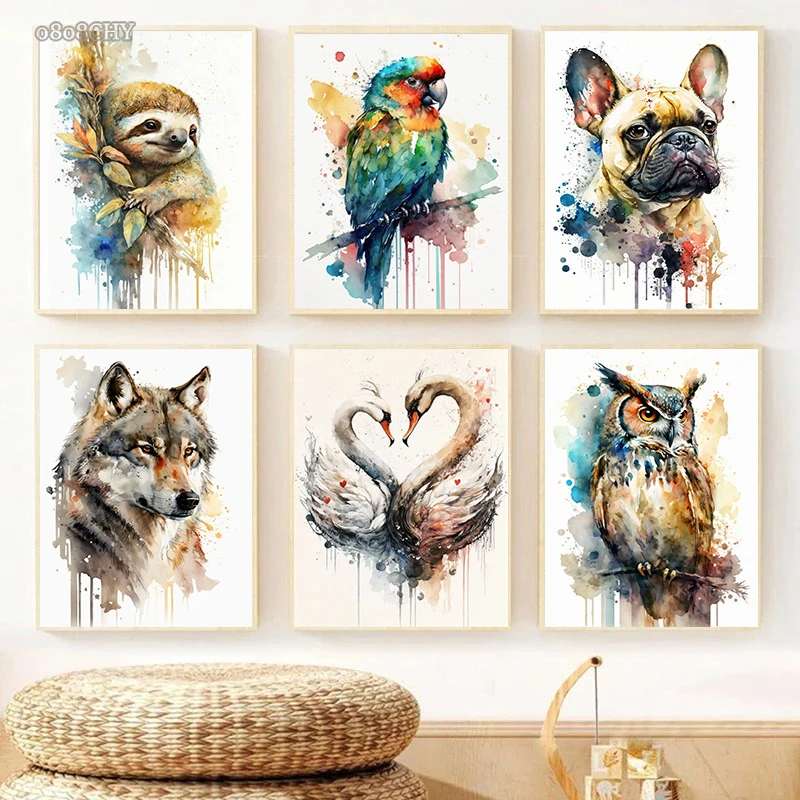 Abstract Wildlife Paintings