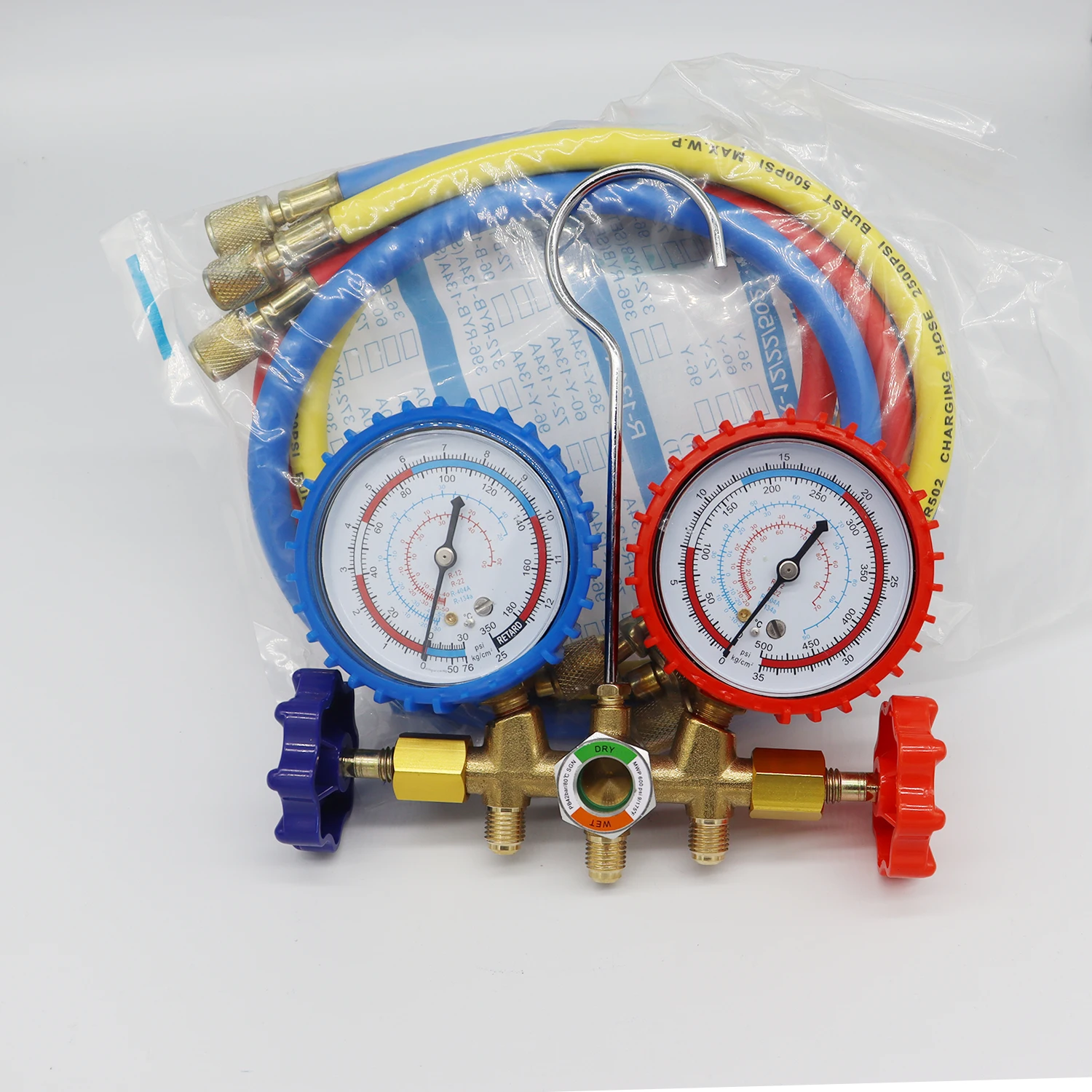 Refrigerant-Manifold-Gauge-Set-R134A-Diagnostic-Air-Conditioning-Tool ...