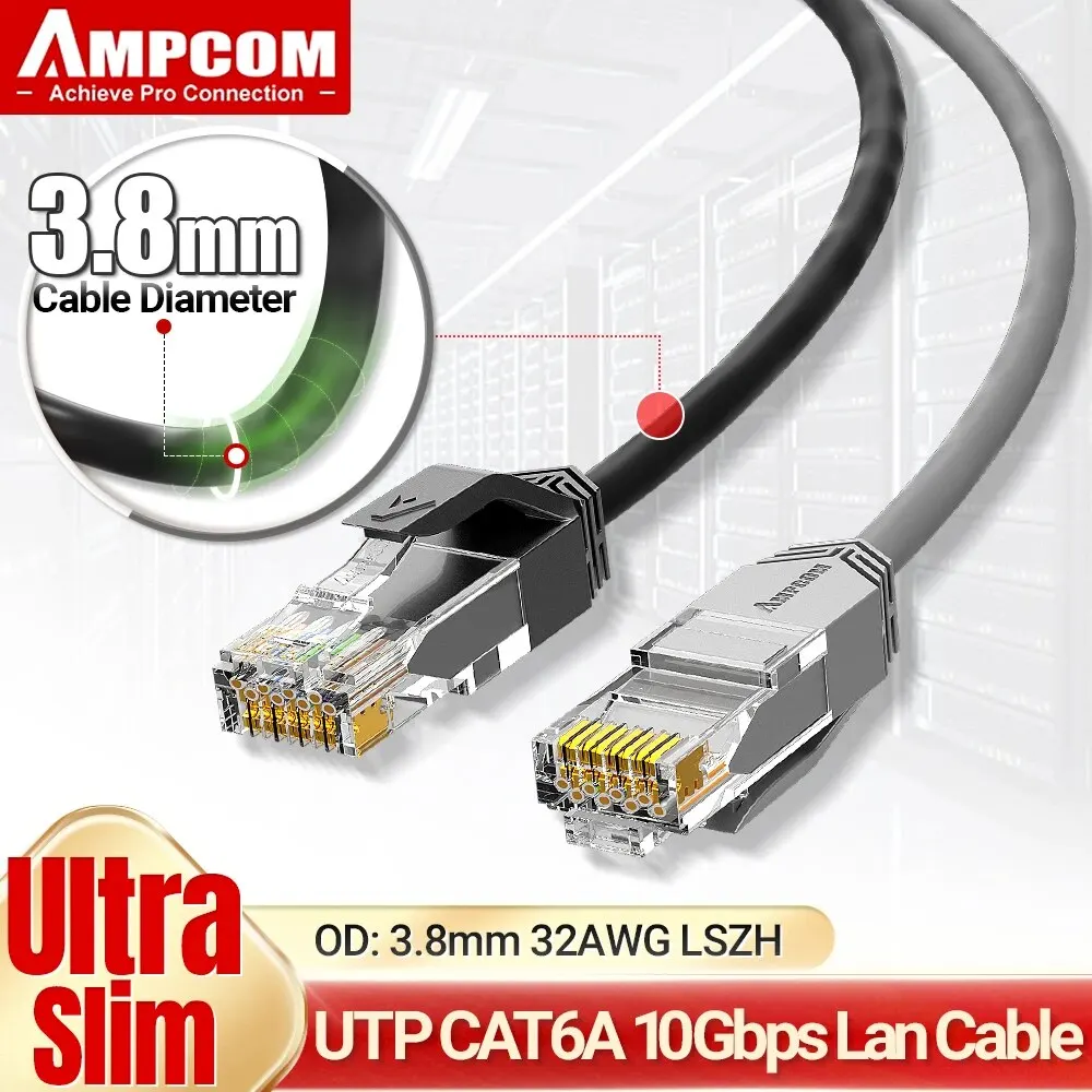 AMPCOM-Ultra-Slim-Cat6a-Network-Cable-3-8mm-LSZH-UTP-RJ45-LAN-Internet ...