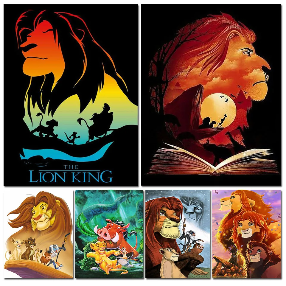 Disney-Simba-Pintura-Diamante-Novo-2023-5D-Broca-Redonda-Completa ...