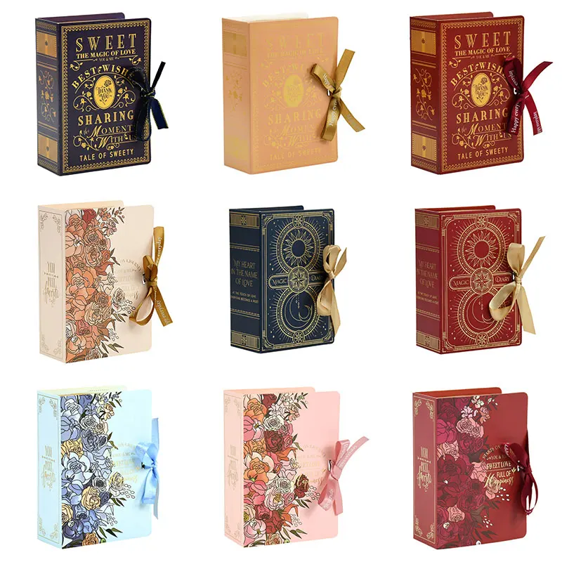5pcs/lot Classical Book Shaped Gift Boxs Chocolate Candy Packaging Box ...