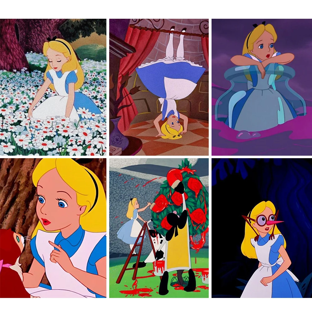 Alice-In-Wonderland-Diamond-Painting-5D-Disney-Diamond-Mosaic-Cartoon ...