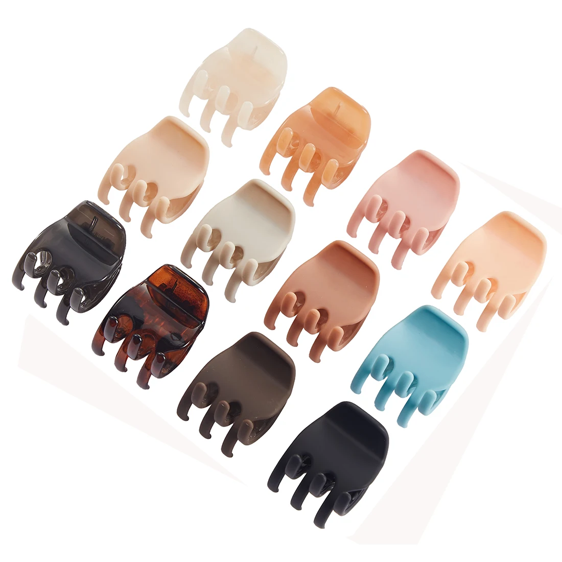 Paquete-de-12-pinzas-para-el-pelo-de-1-3-pulgadas-pinzas-Multicolor-de ...