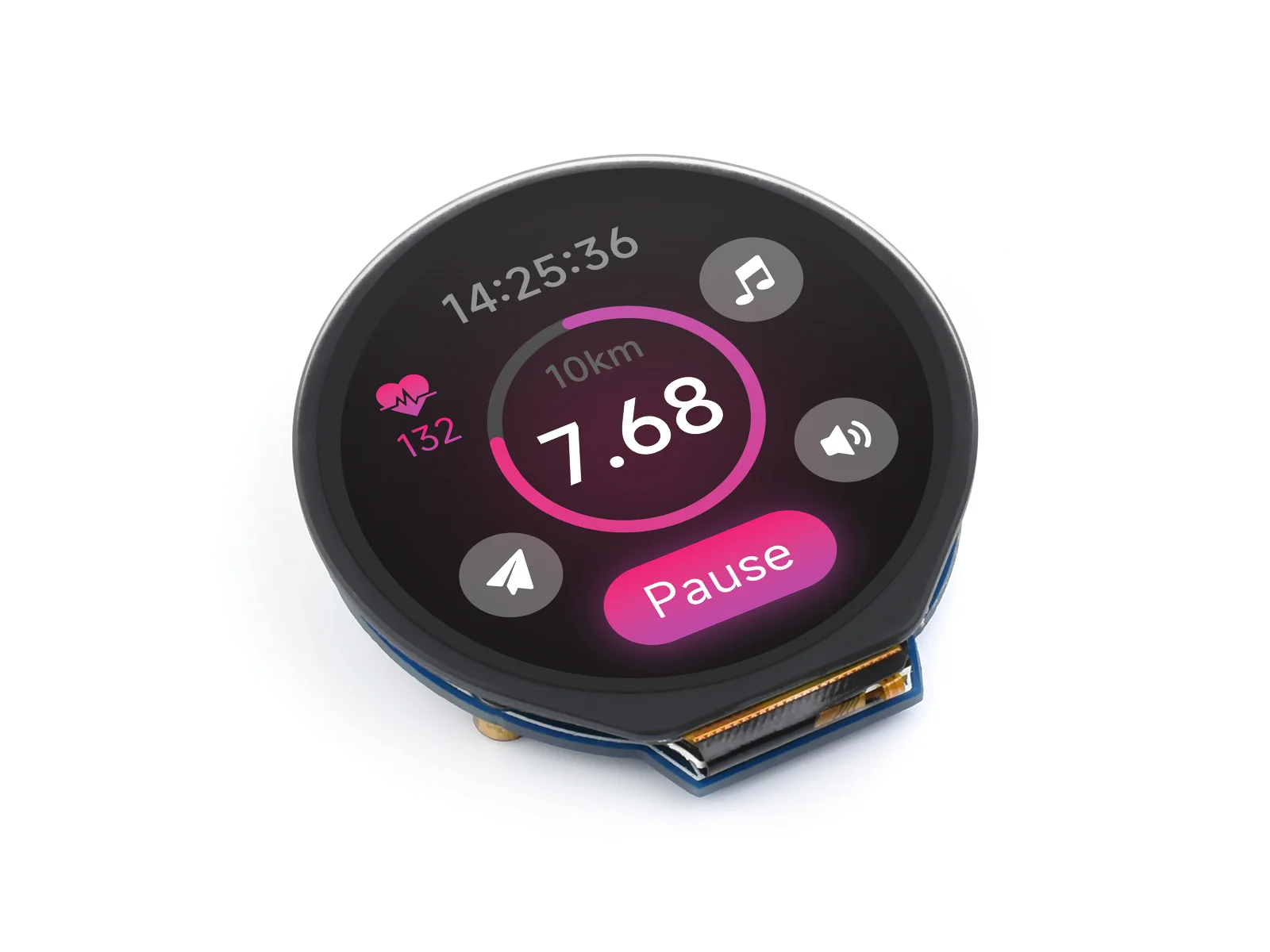 Waveshare-240-240-1-28inch-Round-LCD-Display-Module-with-Touch-Panel ...