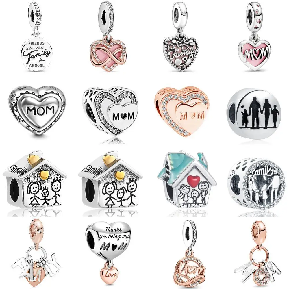 925-Sterling-Silver-Charm-para-Mulheres-Fits-Original-Pandora-Pulseira ...