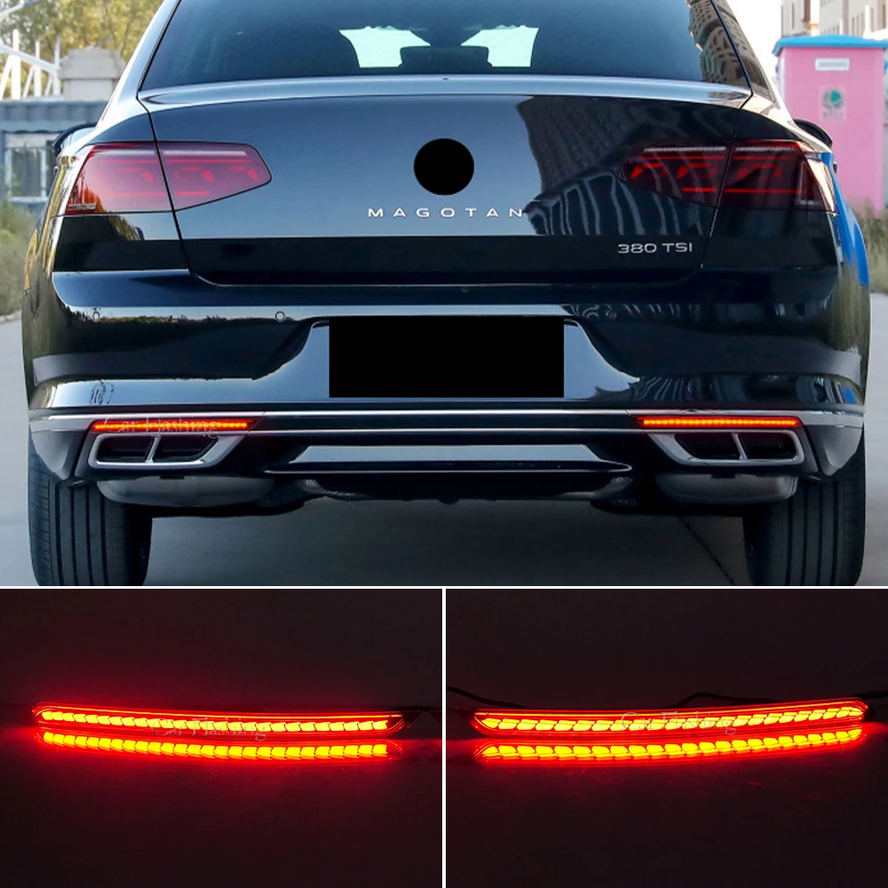 Car Rear Light Brake Lamp Turn Signal Reflector LED Bumper Light For ...