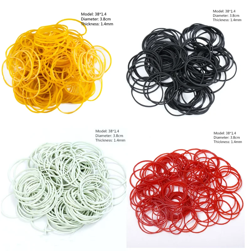 100Pcs Rubber Bands,Elastic Bands,Office Rubber Ring Strong Stretchable ...