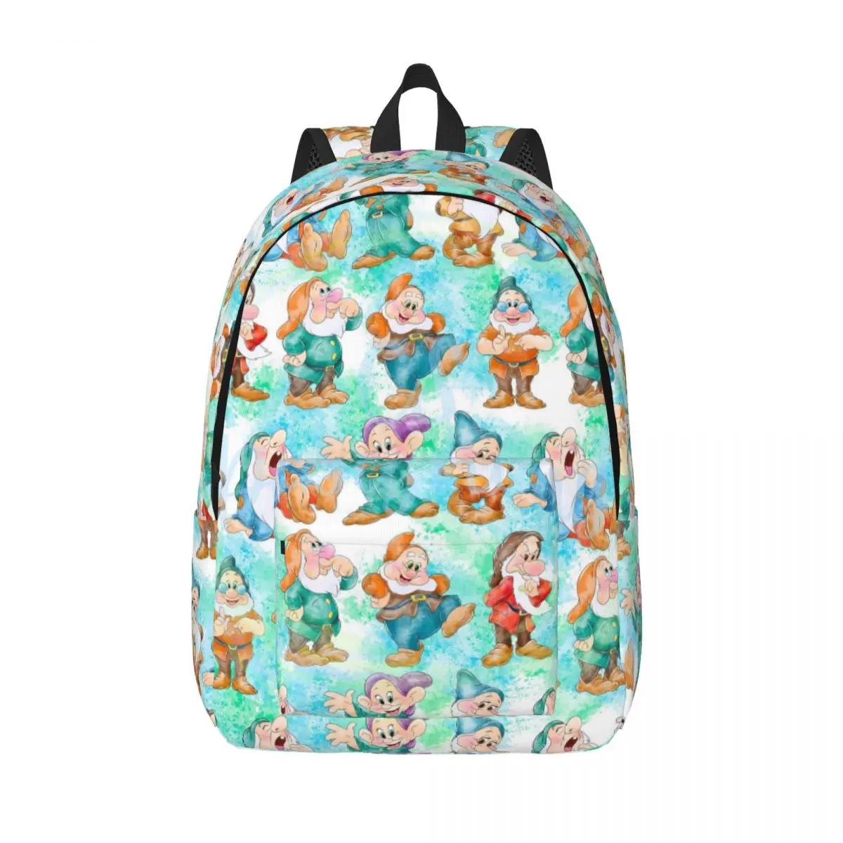 Custom Snow White And The Seven Dwarfs Canvas Backpacks for Women Men ...