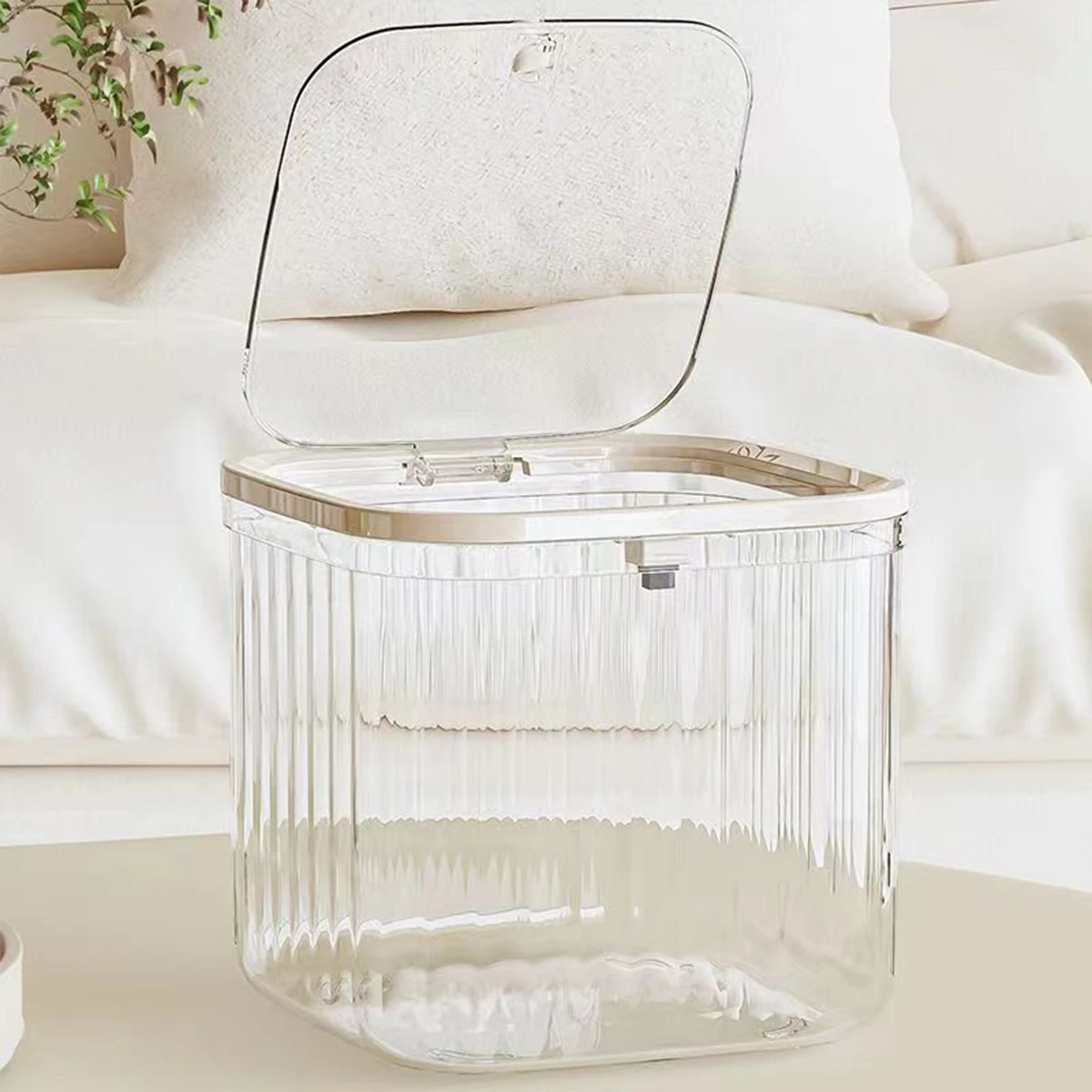 1pc-Mini-Desktop-Wastebasket-Transparent-High-value-Countertop-Paper ...
