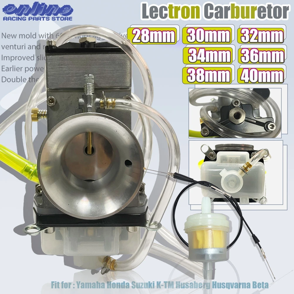 38mm-40mm-Lectron-High-Velocity-Adjustable-Power-Jet-Carburetor-With ...